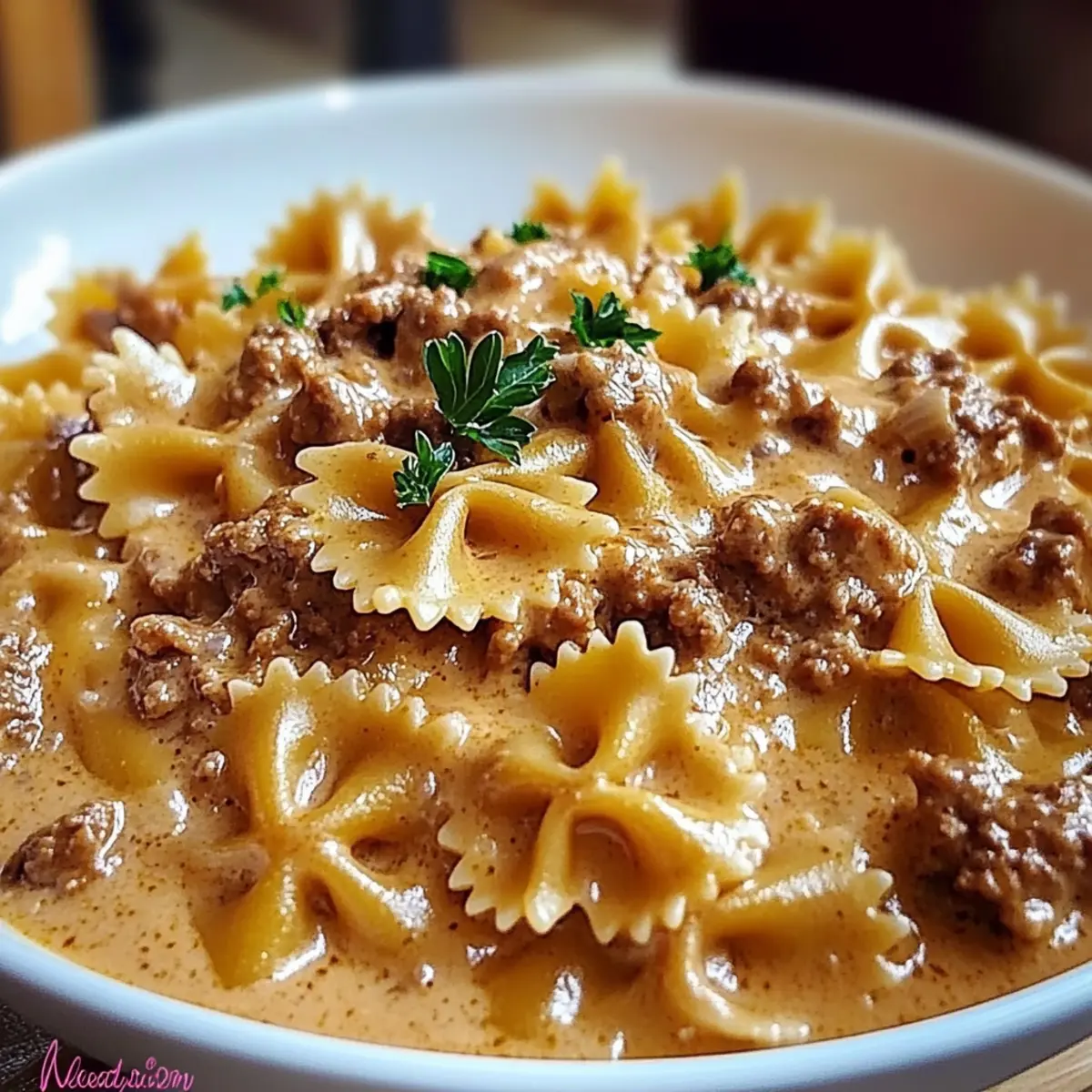 Irresistible Bowtie Pasta with Creamy Velveeta Beef Sauce