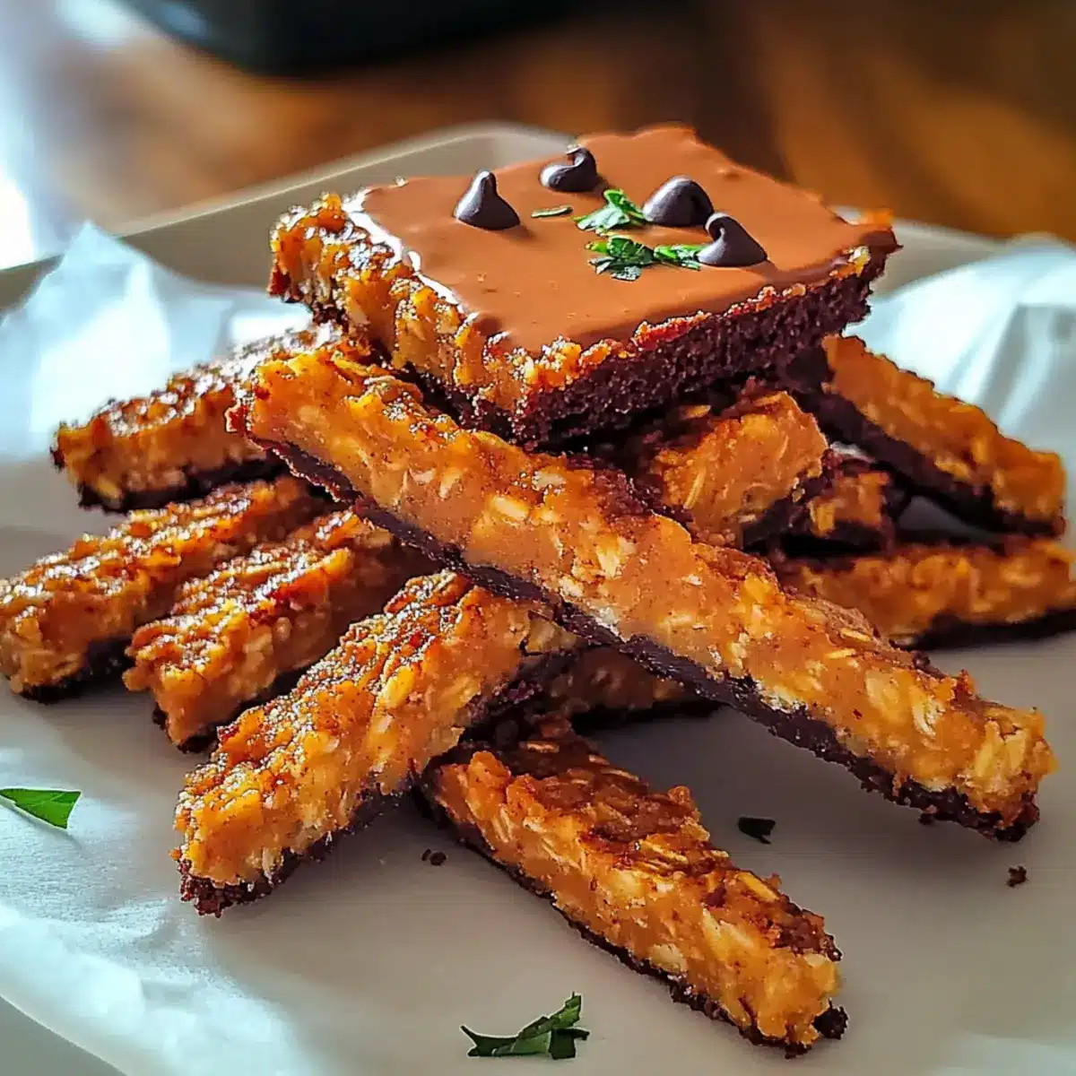Easy No-Bake Chocolate Peanut Butter Oat Bars You'll Love