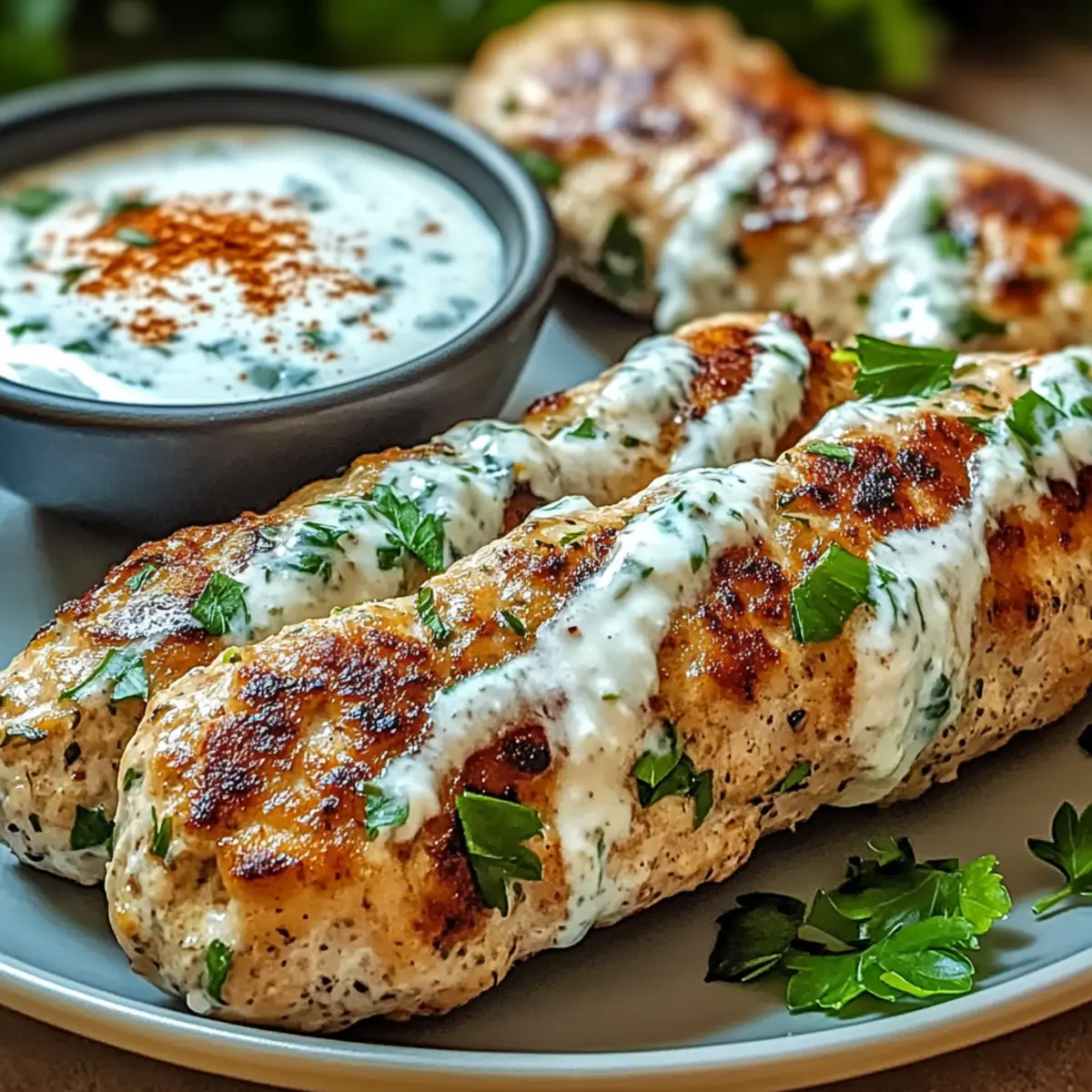 Juicy Chicken Kofta with Garlic Yogurt Sauce – The Ultimate Comfort