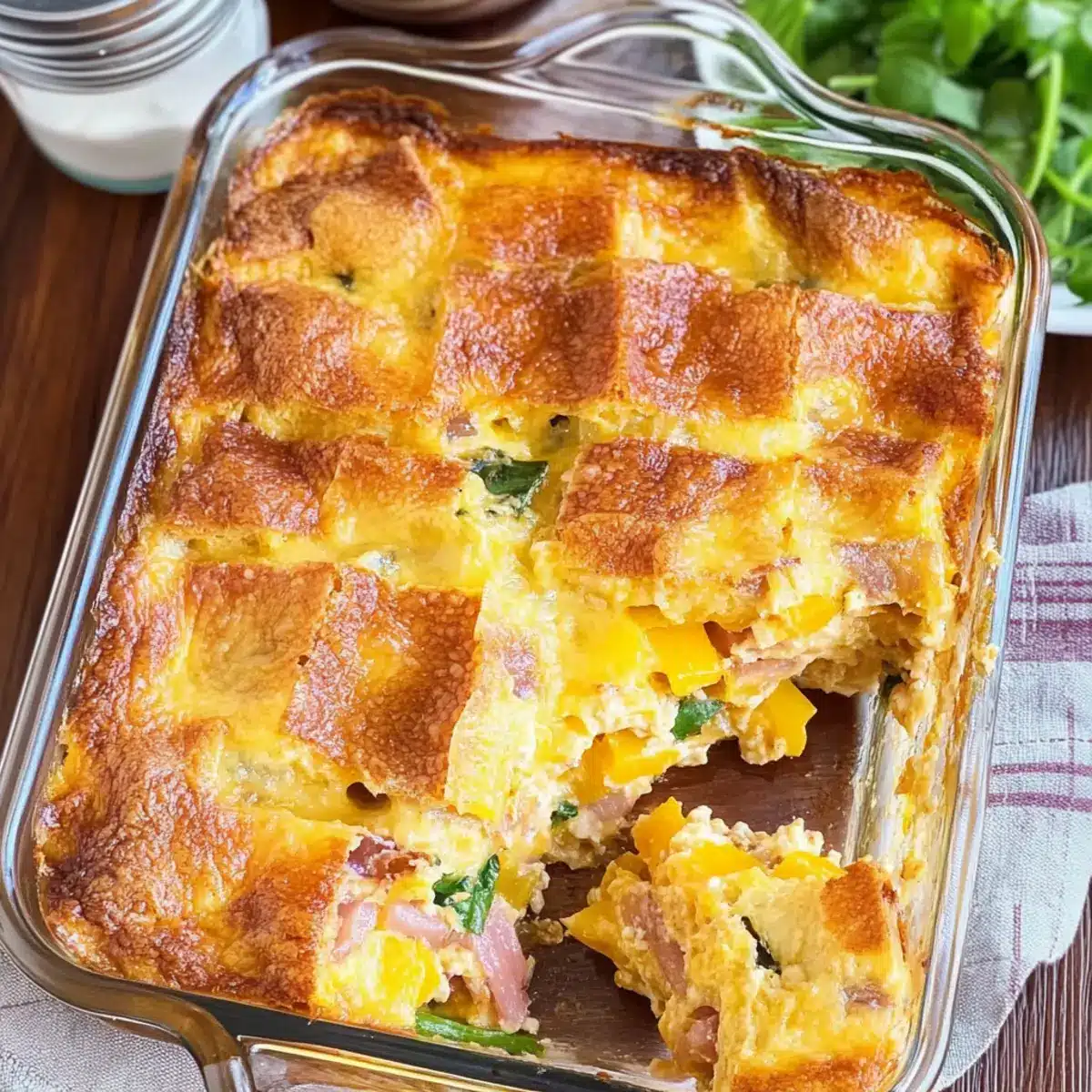 Irresistible Ham and Cheese Strata: Cozy Make-Ahead Brunch